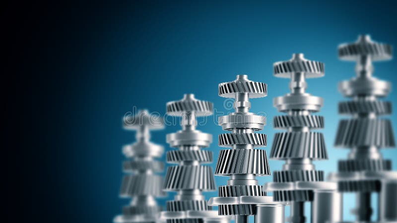 Machine or Engine Parts Conceptual Background Stock Illustration ...