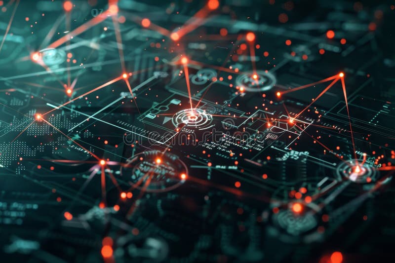 Computer Network Red Stock Illustrations – 43,889 Computer Network Red ...