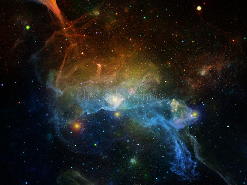 Visualization of Cosmos stock illustration. Illustration of wallpaper ...