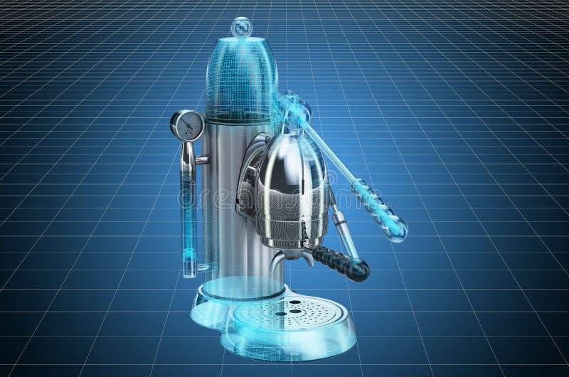 Blueprint Coffee Machine Stock Illustrations – 50 Blueprint Coffee ...