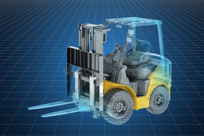 Forklift Drawings Stock Illustrations – 21 Forklift Drawings Stock ...