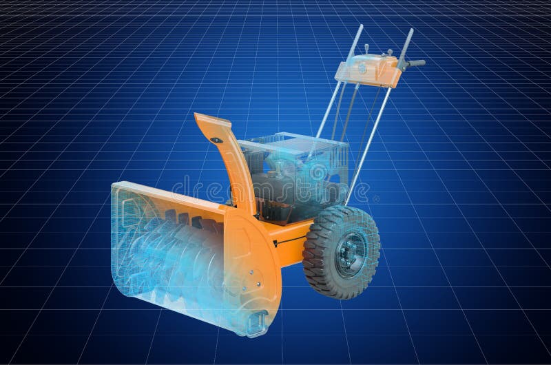 Snow Blower Blueprint Stock Illustrations – 8 Snow Blower Blueprint ...