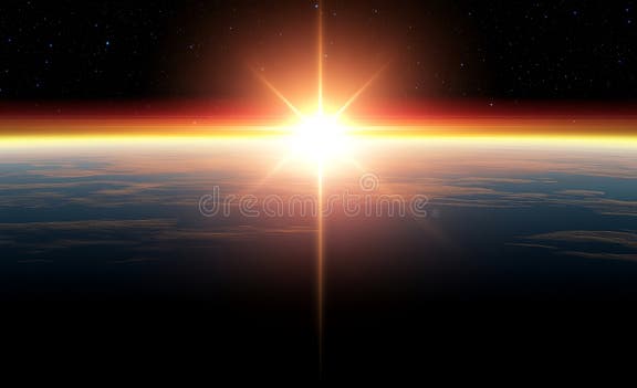 Visualization in 3D of the Deep Space Concept, Highlighting Outer Space ...