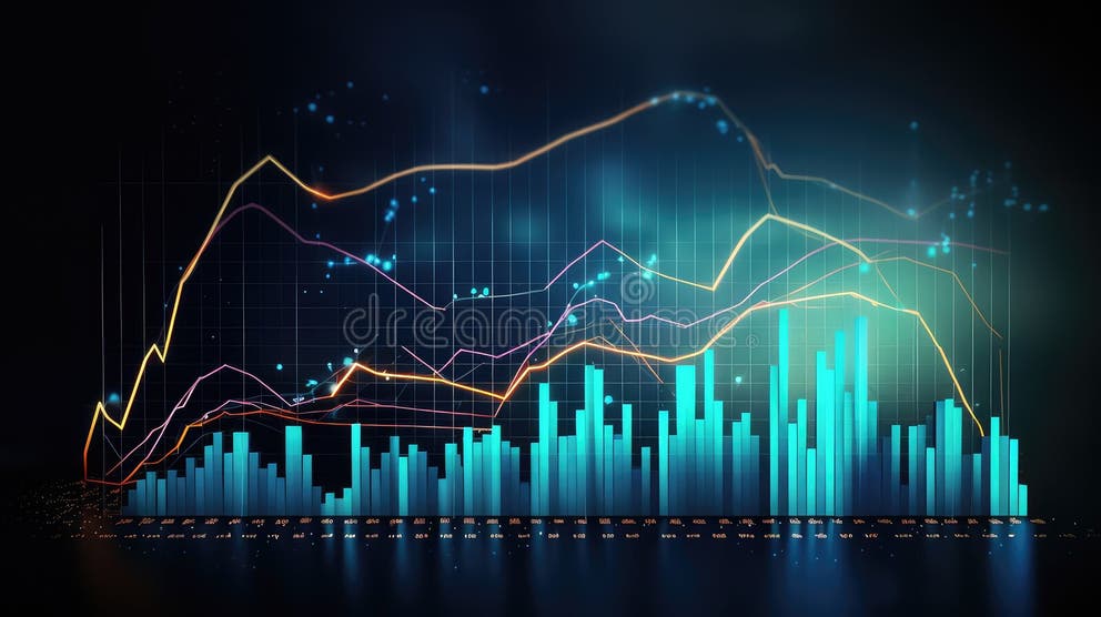 Visualization Data Charts and Graphs Stock Illustration - Illustration ...