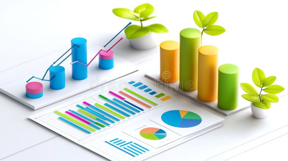 Visualization of Data with a Color Graphic Chart for Business Reporting ...