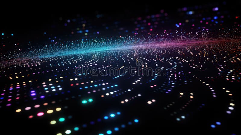 Visualization Data Dots Background Stock Illustration - Illustration of ...