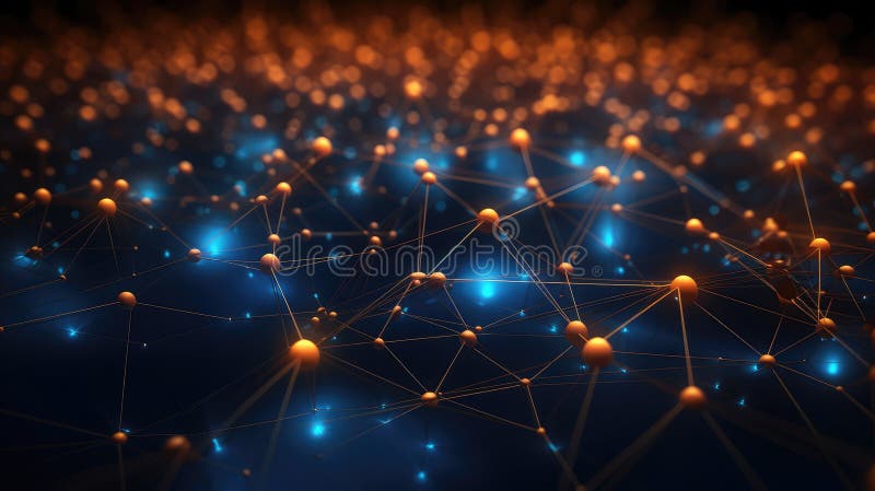 Visualization Data Points Background Stock Illustration - Illustration ...