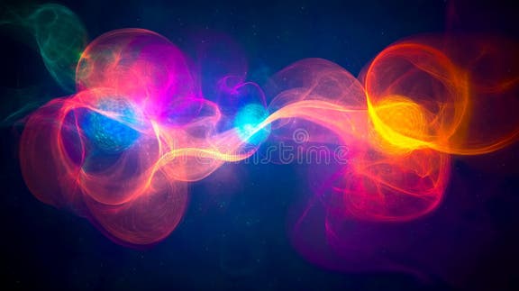 Visual Representation of Quantum Entanglement with Vibrant Colors ...