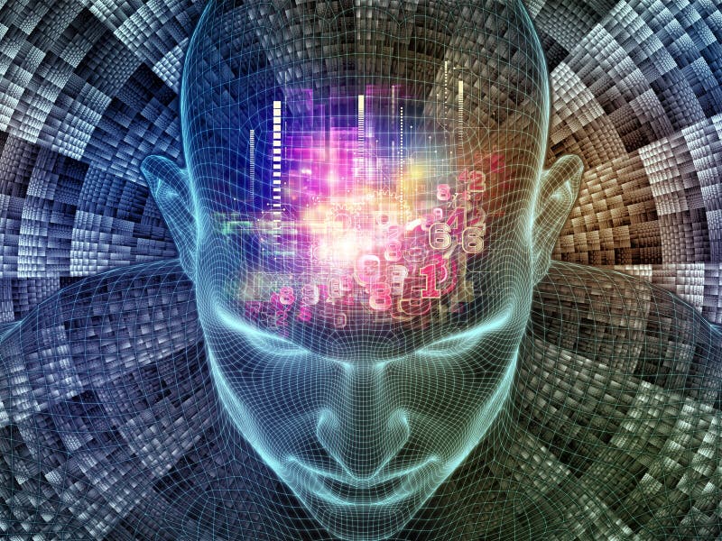 Visualization of Digital Identity Stock Illustration - Illustration of ...