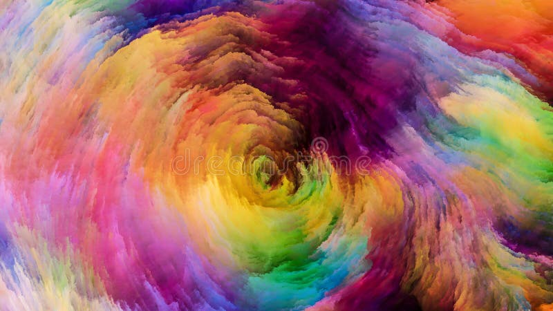 Visualization of Digital Paint Stock Illustration - Illustration of ...