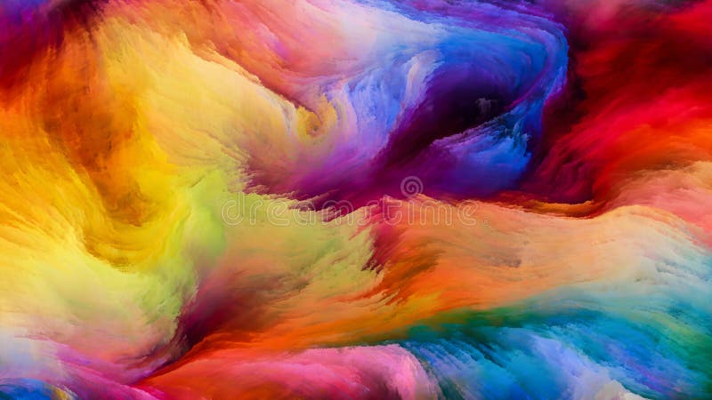 Visualization of Digital Paint Stock Photo - Image of design, detailed ...