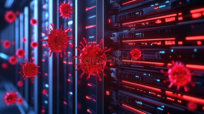 Visualization of Digital Viruses Infiltrating Data Servers in a High ...