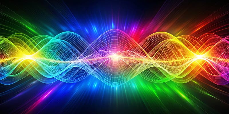 Visualization of Electromagnetic Waves in Vibrant Colors and Dynamic ...