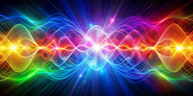 Visualization of Electromagnetic Waves in Vibrant Colors and Dynamic ...