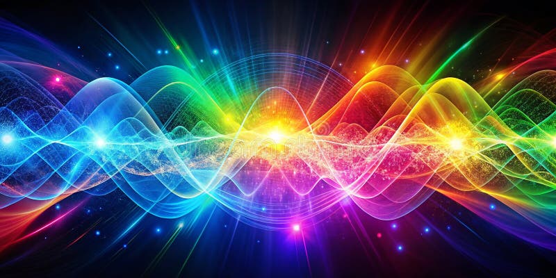 Visualization of Electromagnetic Waves in Vibrant Colors and Dynamic ...