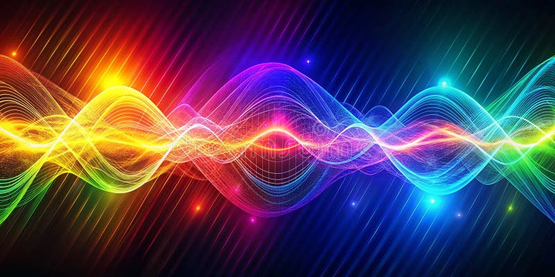 Visualization of Electromagnetic Waves in Vibrant Colors and Dynamic ...