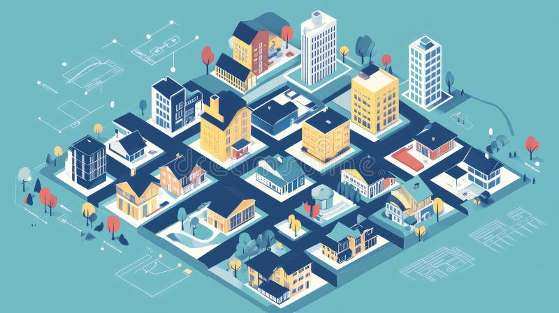 Urban Zoning Map Infographic Ai Stock Illustrations – 4 Urban Zoning ...