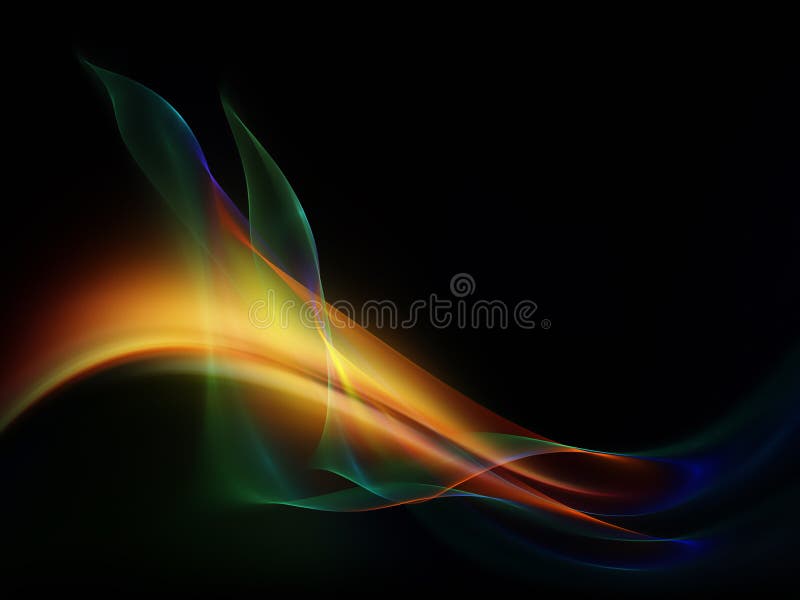 Visualization of Fractal Waves Stock Illustration - Illustration of ...