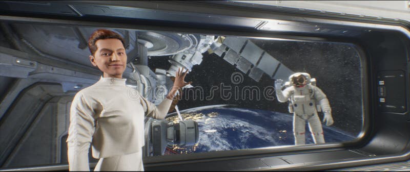 Visualization of a Futuristic Space Station in Near-Earth Orbit ...