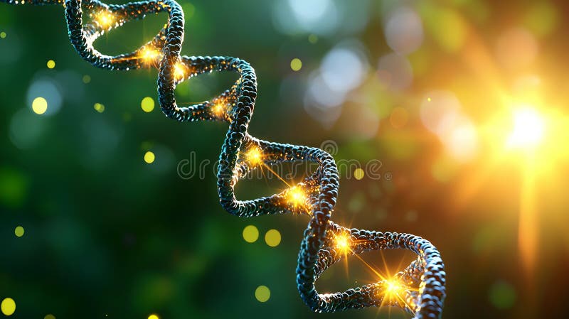 Visualization of Genetic Mutation in DNA Structure Stock Illustration ...