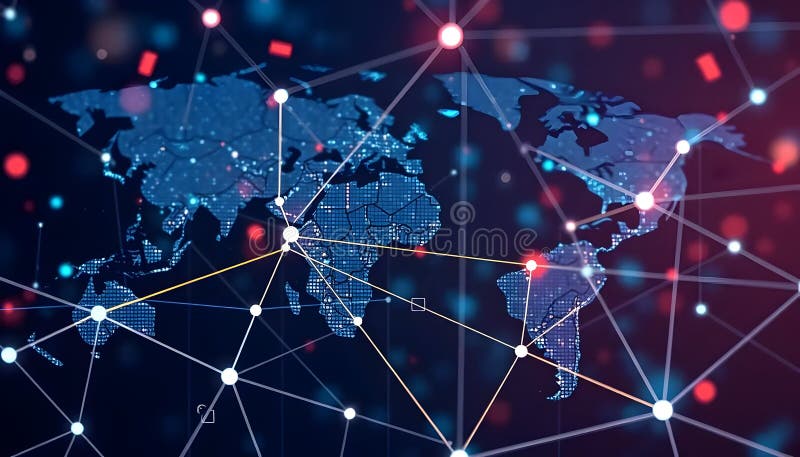 A Visualization of Global Network Connections and Data Transfer Stock ...