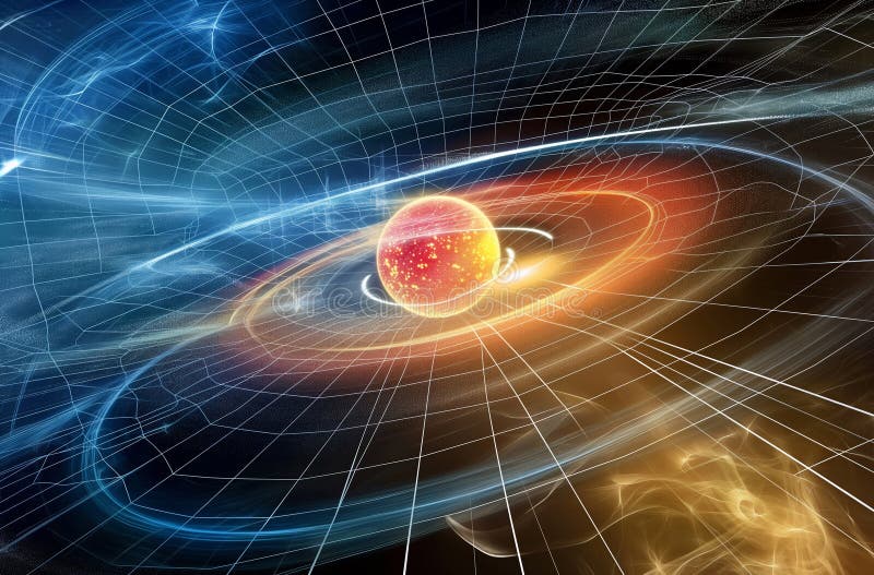 Gravitational Field Concept Stock Image - Image of abstract, physics ...