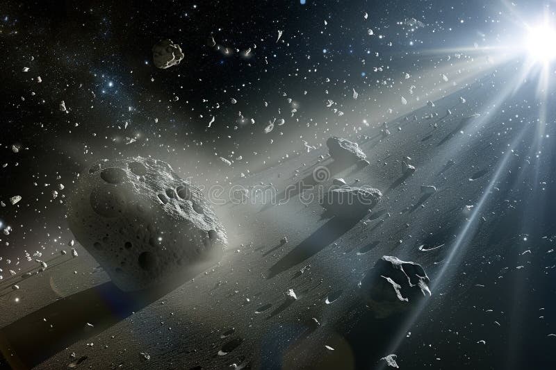 A Visualization of the Gravitational Pull between a Large Asteroid and ...