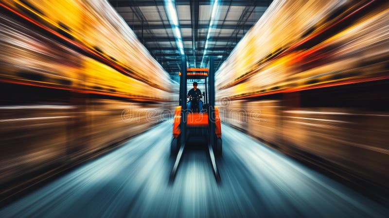 Visualization of a High-Speed Conveyor System in a Warehouse Stock ...