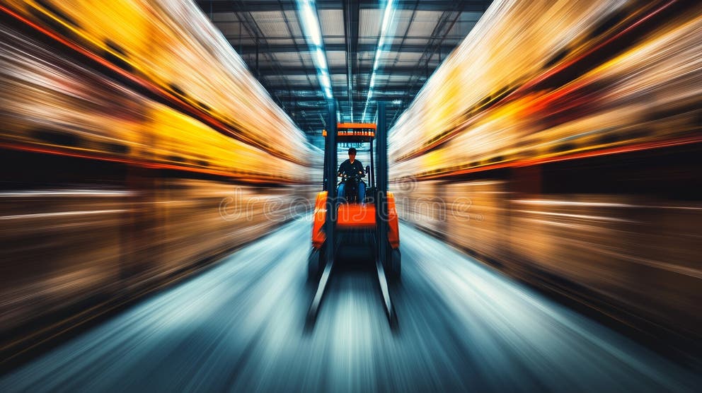 Visualization of a High-Speed Conveyor System in a Warehouse Stock ...