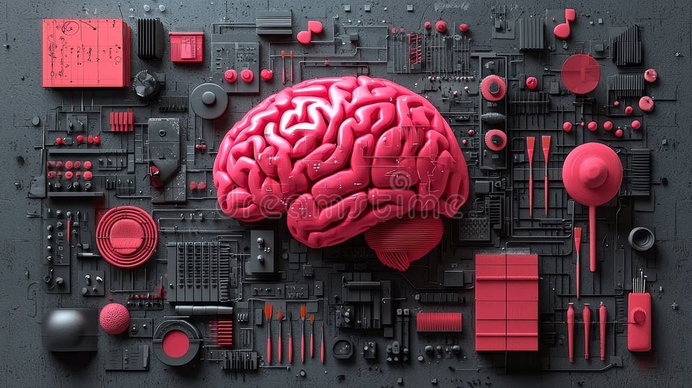 Visualization of a Human Brain Exploding with an Overflow of Knowledge ...