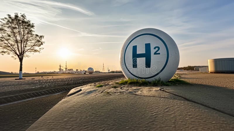 Visualization of Hydrogen Molecule Symbol in Background.. Stock Video ...