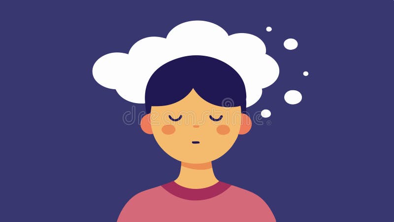 Visualization an Illustration of a Person Closing Their Eyes Visually ...