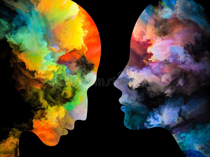 Visualization of Inner Colors Stock Illustration - Illustration of ...