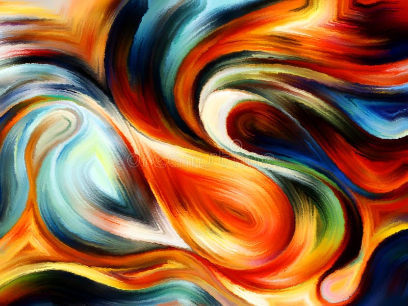 Visualization of Inner Paint Stock Illustration - Illustration of mind ...