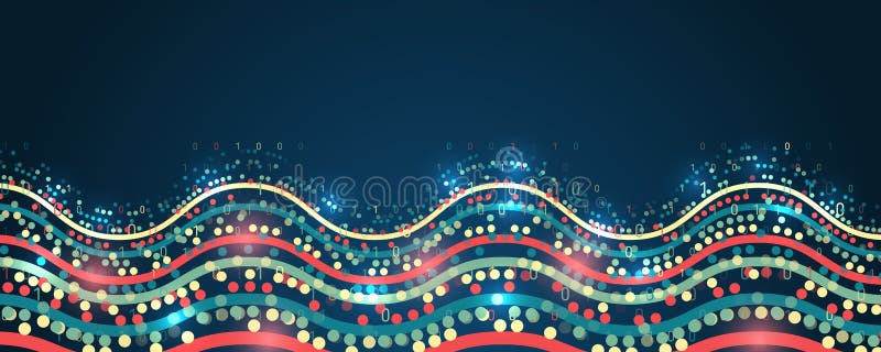 Visualization Of A Large Amount Of Data Abstract Transformation Of
