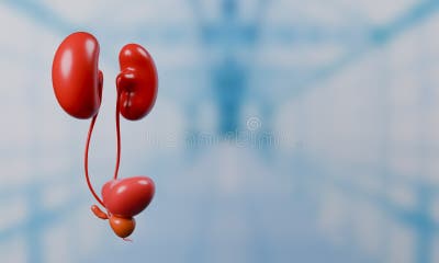 Visualization of Male Urinary System Anatomy: Kidneys, Bladder ...