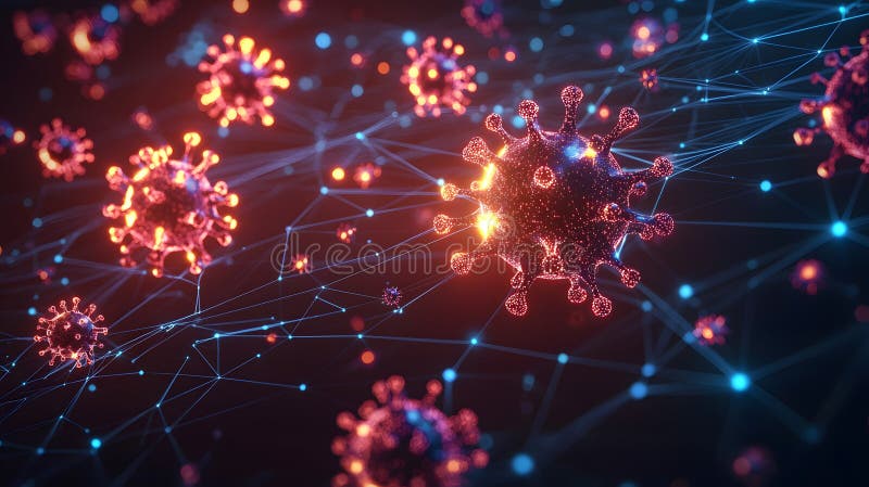 Visualization of Malware Infection in Corporate Network Stock ...