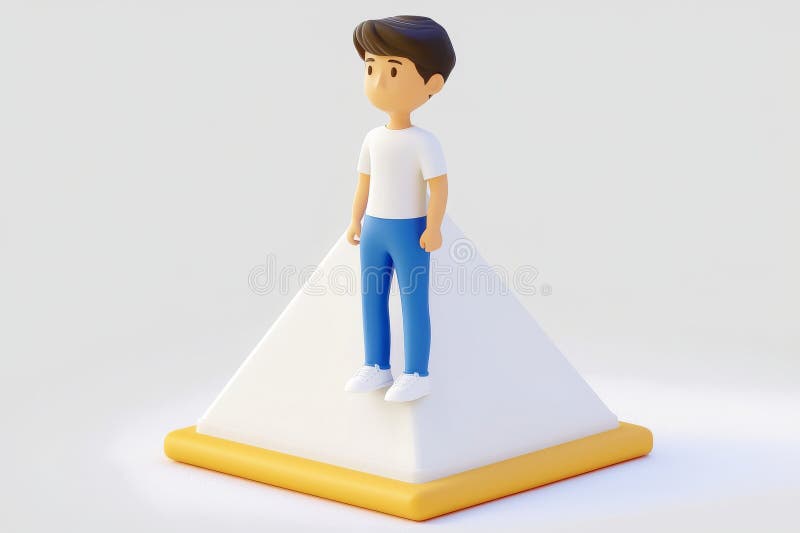 Visualization of a Man Stepping on a Penrose Triangle, an Unreal ...
