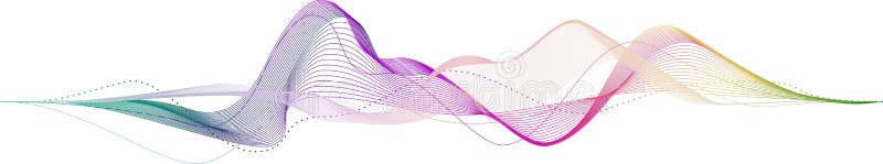 Abstract Rainbow Wave. Visualization of Music, Sound. Abstract Rainbow ...