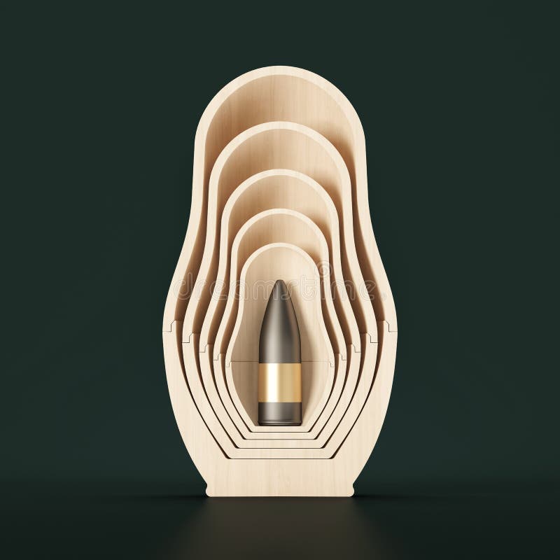 Visualization of Nesting Doll Painted in LGBT Rainbow Flag Colors Stock ...