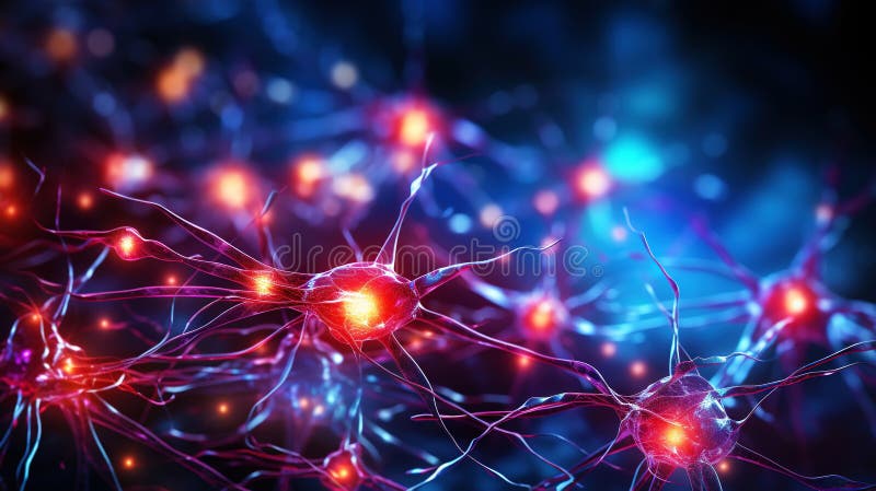 Visualization of Neurons in the Human Brain. Overview of Brain Cells ...