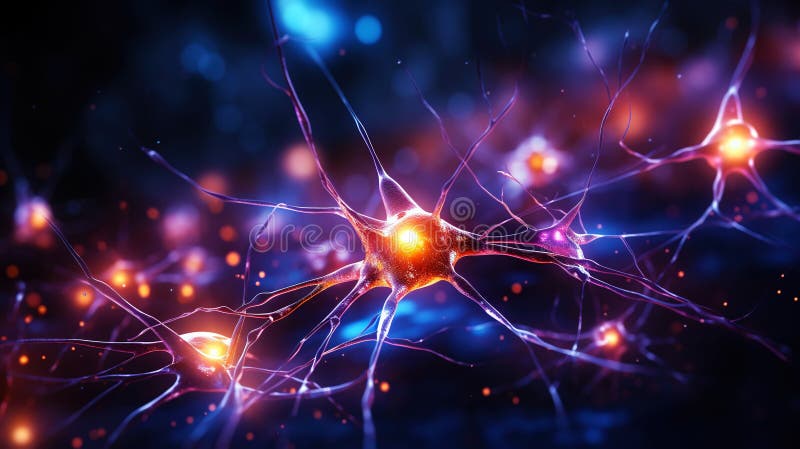 Visualization of Neurons in the Human Brain. Overview of Brain Cells ...