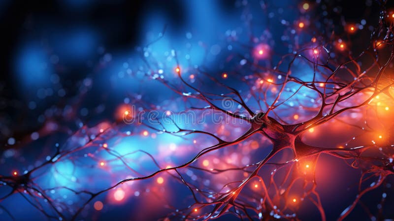 Visualization of Neurons in the Human Brain. Overview of Brain Cells ...