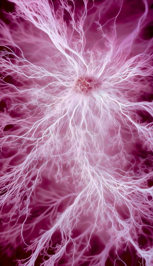 Visualization of Neurons Under an Electron Microscope. a Cluster of ...