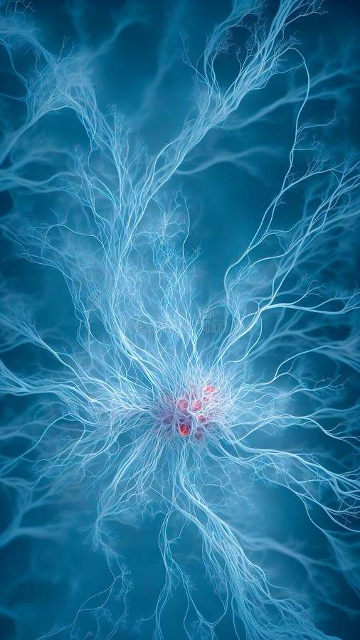 Visualization of Neurons Under an Electron Microscope. a Cluster of ...