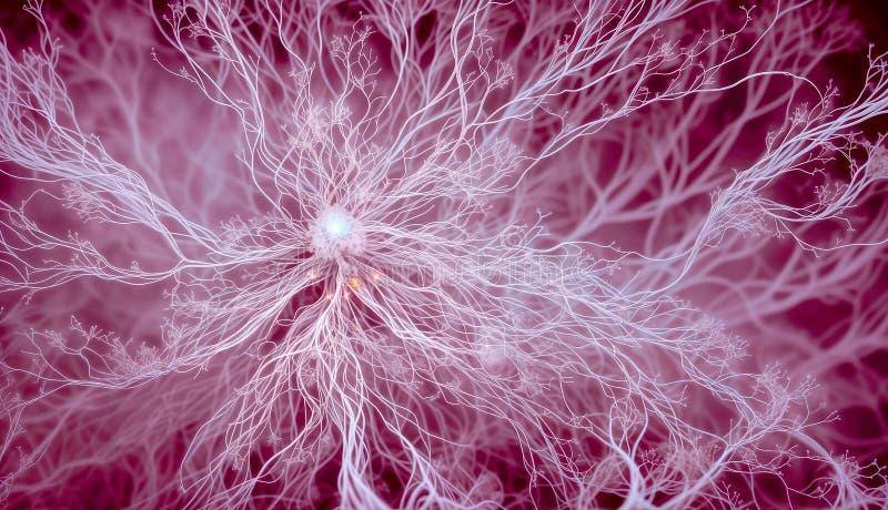 Visualization of Neurons Under an Electron Microscope. a Cluster of ...