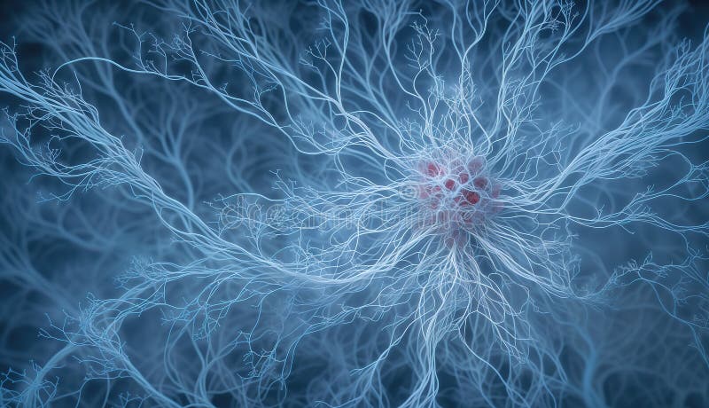 Visualization of Neurons Under an Electron Microscope. a Cluster of ...