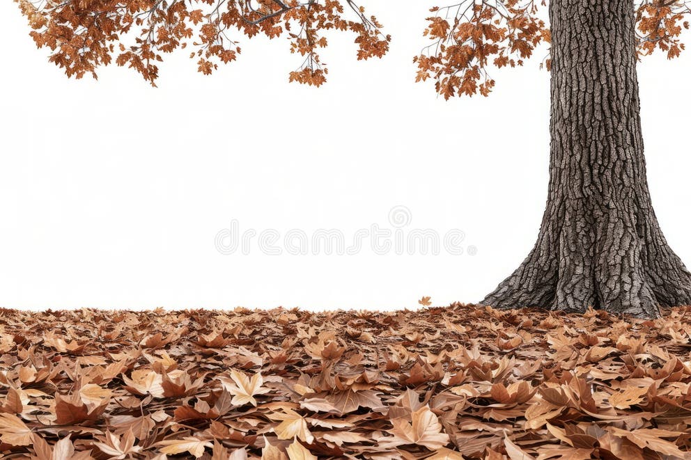 Visualization of an Oak Forest Floor in Autumn, Rich Textures of Fallen ...