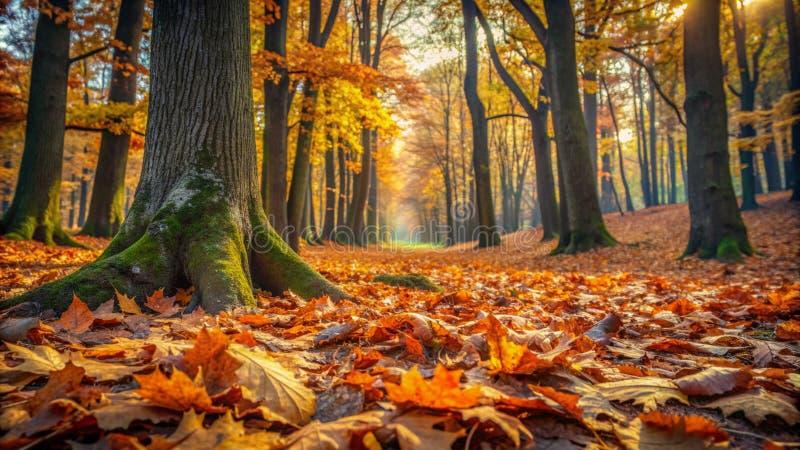 Visualization of an Oak Forest Floor in Autumn Rich Textures of Fallen ...