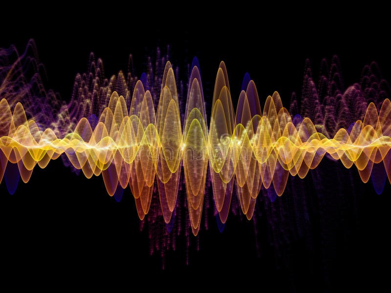 Visualization of Oscillation Stock Illustration - Illustration of sine ...